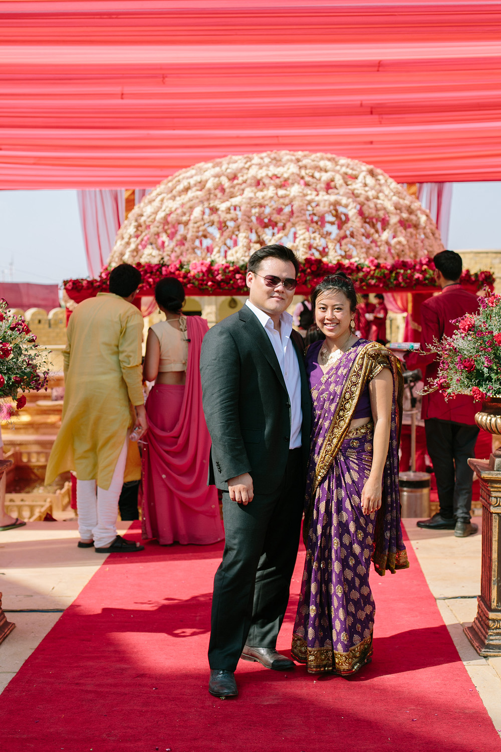 Arriving at the Pheras Ceremony at Suryagarh Palace in India - Entouriste