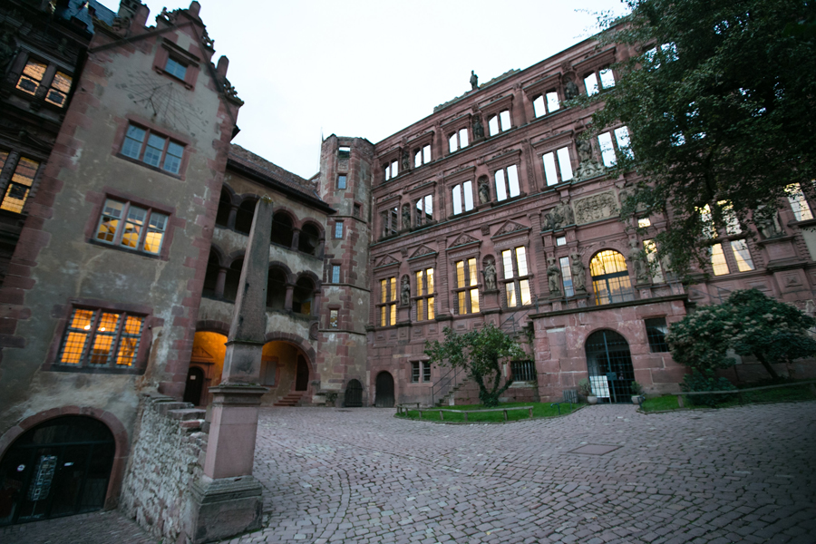 Coblestone Courtyard at Heidelberg Castle - Entouriste