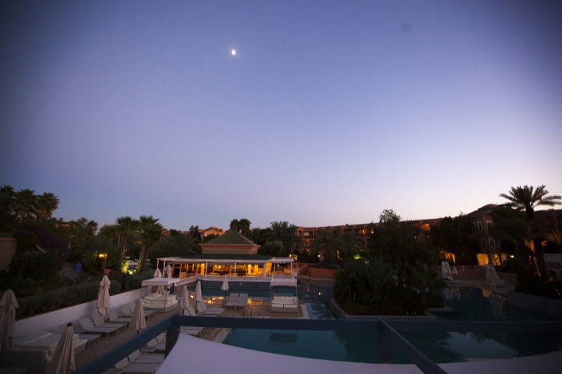 Moonlight Over the Pool at the Hotel du Golf in Marrakech - Entouriste