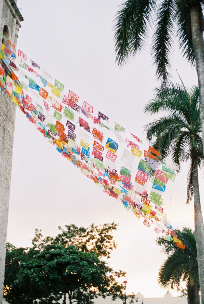 Colorful Flags in Playa del Carmen Mexico - Entouriste