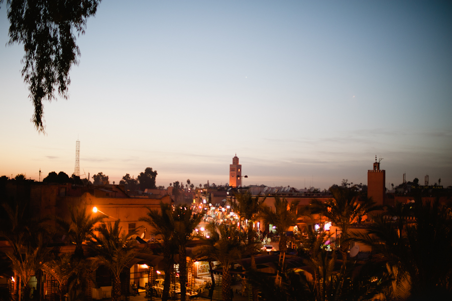 Sunset Over Marrakech Morocco - Entouriste
