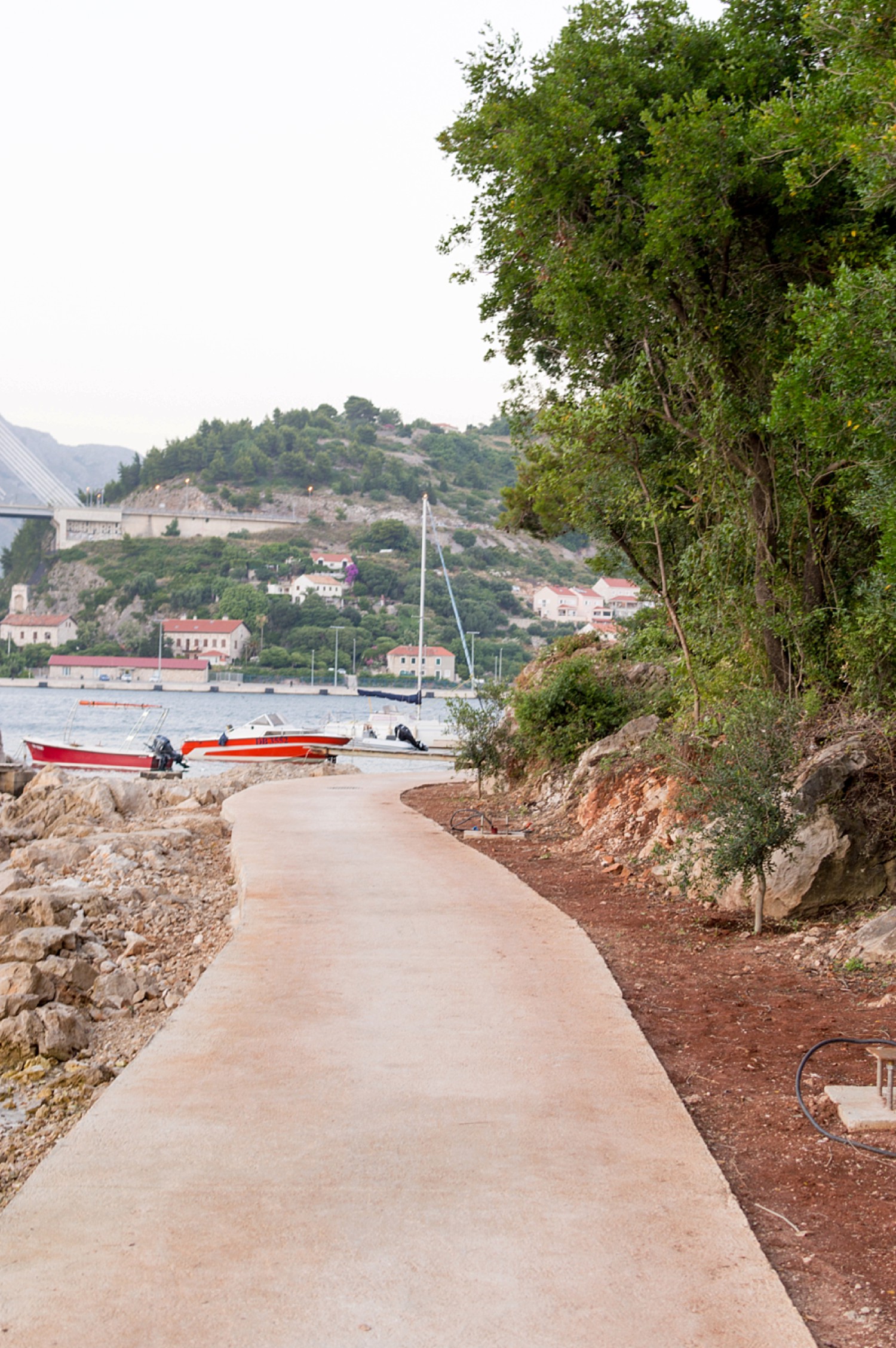 Waterfront Path in Dubrovnik Croatia - Entouriste